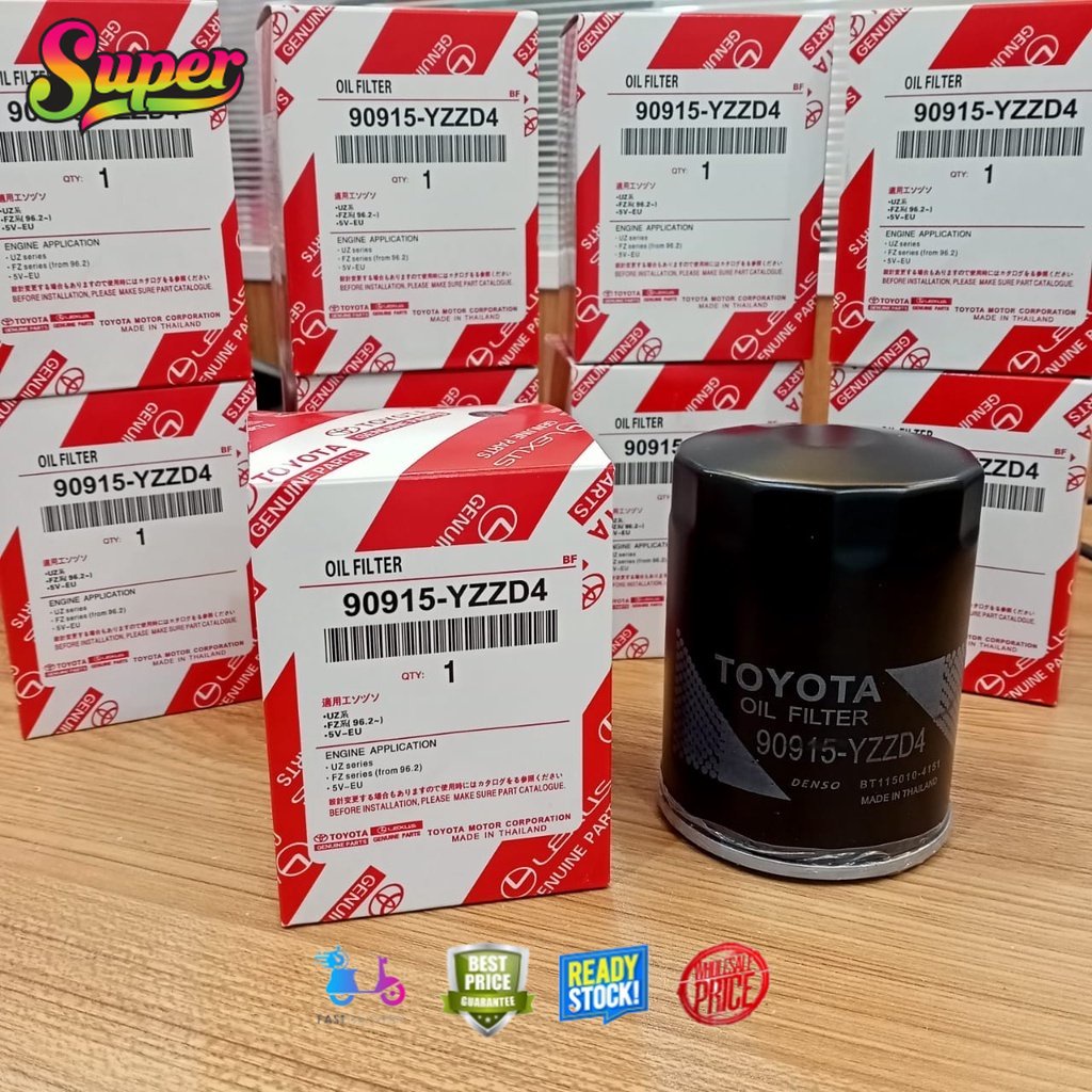 OIL FILTER TOYOTA YZZD4 90915-YZZD4 FOR HILUX KUN25 / KUN26 / KDH200 ...