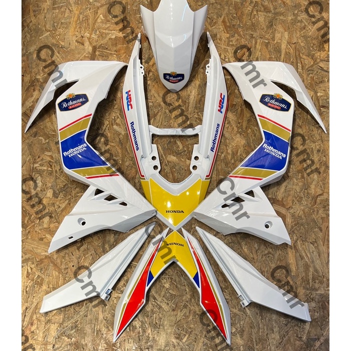 Cover Set Rs150 V1/V2/V3 Honda Rothmans (31) White | Shopee Malaysia