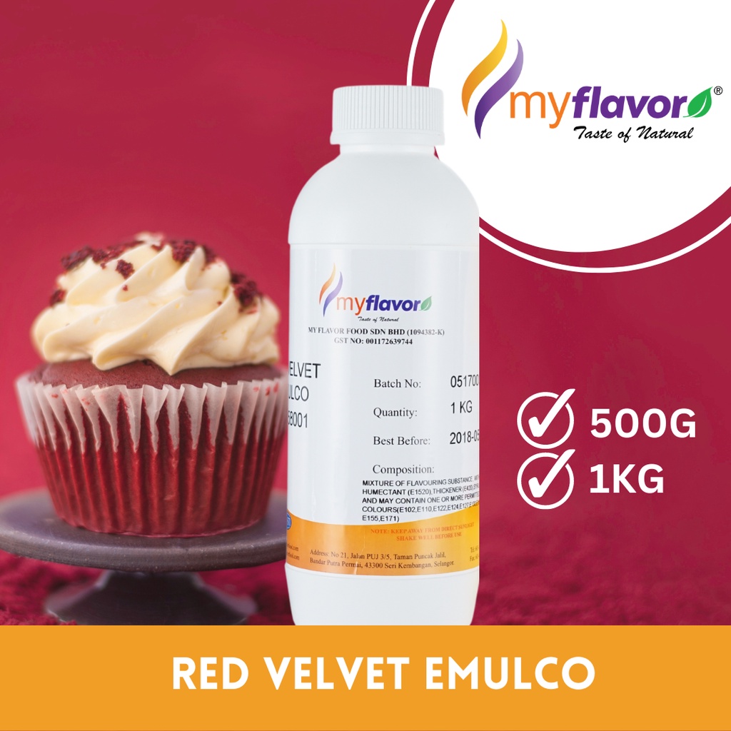 [500g-1kg]RED VELVET EMULCO - FOOD FLAVOUR | Shopee Malaysia