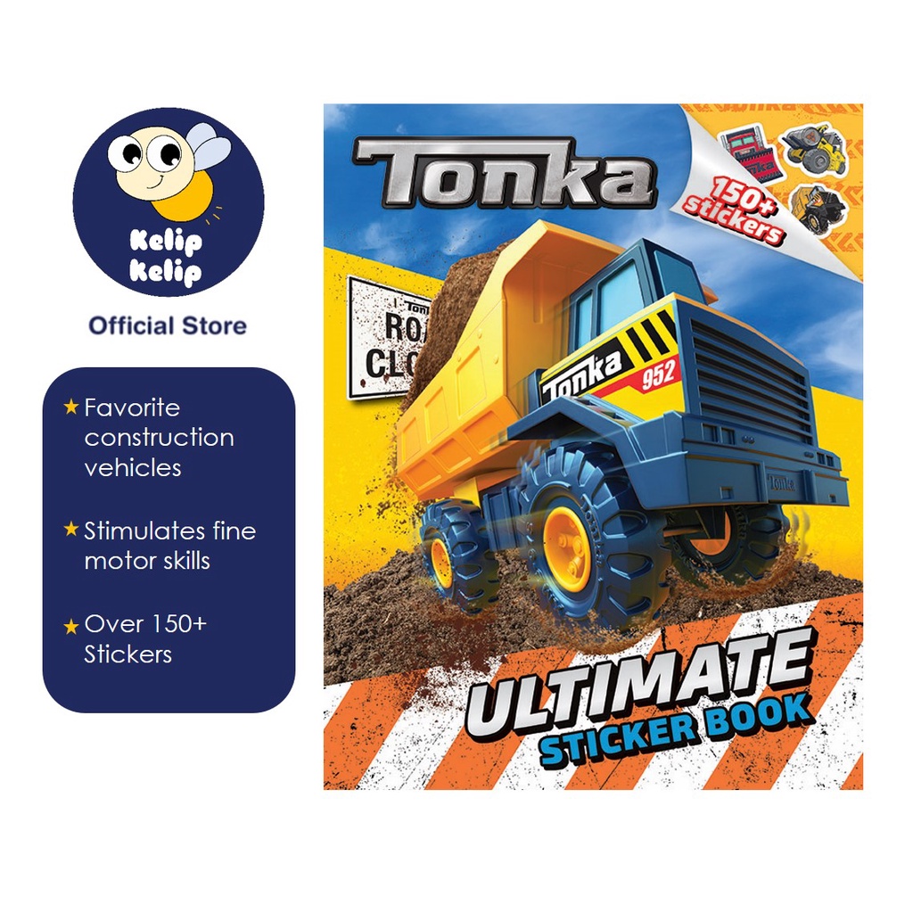 Construction Trucks Ultimate Sticker Book For Kids Tonka Diggers with ...