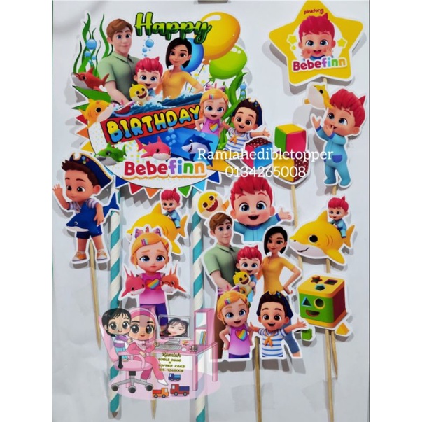CAKE TOPPER READY STOCK BEBEFINN YANG CANTIK DAN MENARIK | Shopee Malaysia