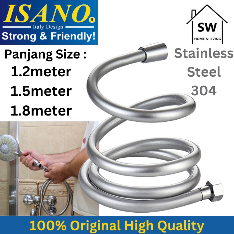 SW ISANO Paip Mandi Fleksibel Paip Tandas High Pressure Shower Hose ...