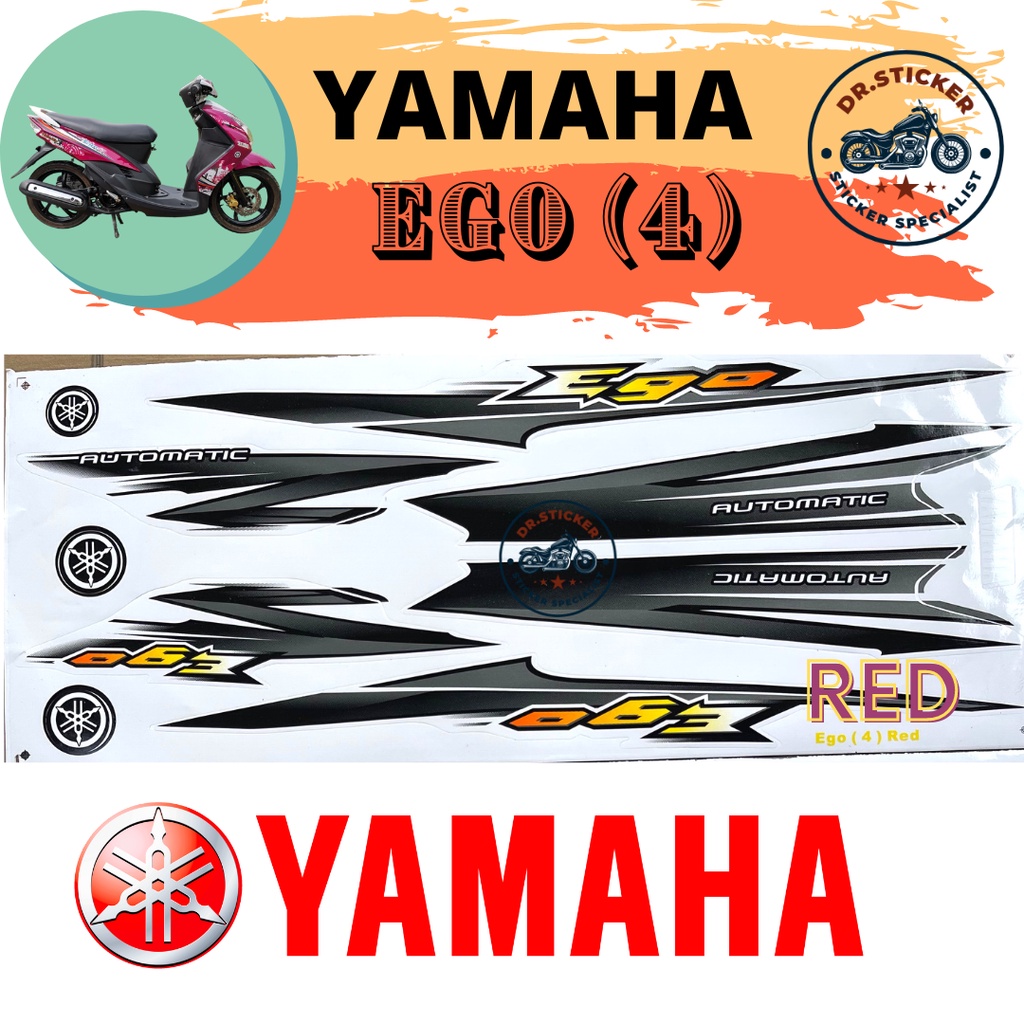EGO Stripe Stiker Motor Sticker YAMAHA EGOS EGO LAMA (4) BODY COVERSET COVER SET KAVERSET KAVER ...