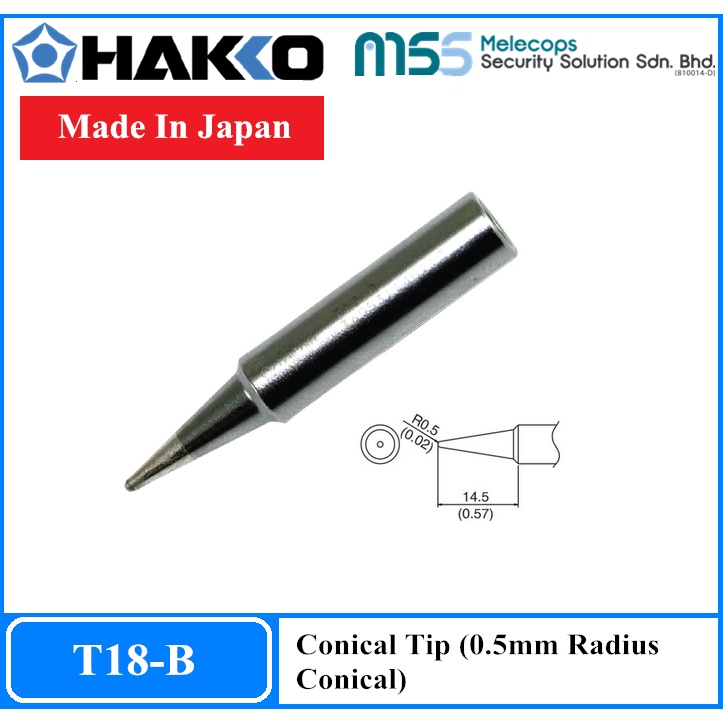 HAKKO T18-B Replacement Tip for FX-888D Digital Soldering Station (Conical Tip) | Shopee Malaysia