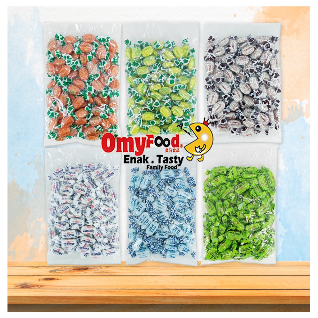 60±pcs (200g) Torrone Candy [Top Orange / Butter Mint / Chocolate Mint / Barley Mint / Cool Mint ...