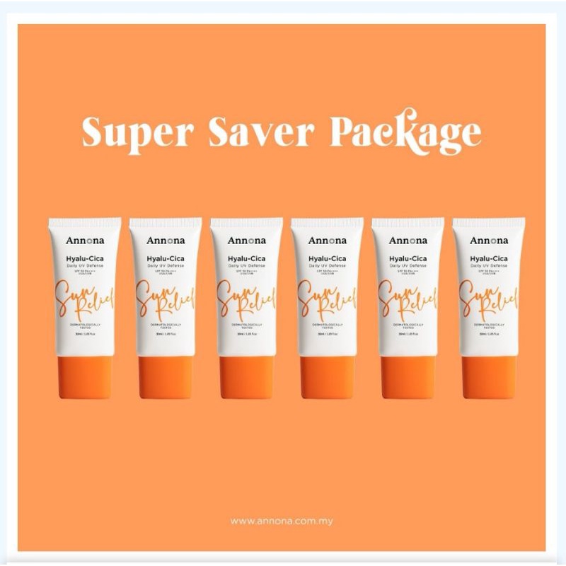 SUNSCREEN SPF 50 BROAD SPECTRUM | ANNONA | SECRETLEAF | Shopee Malaysia