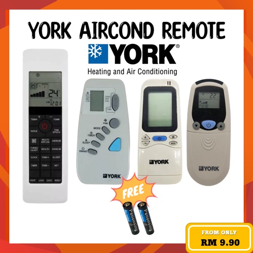 New Air Conditioner Remote Control YORK 0010401314K V98472 Air ...