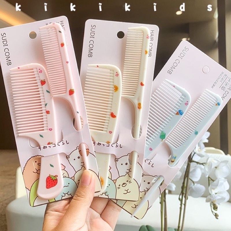 Set of 2 cute hair combs for babies (random color delivery) | Shopee ...
