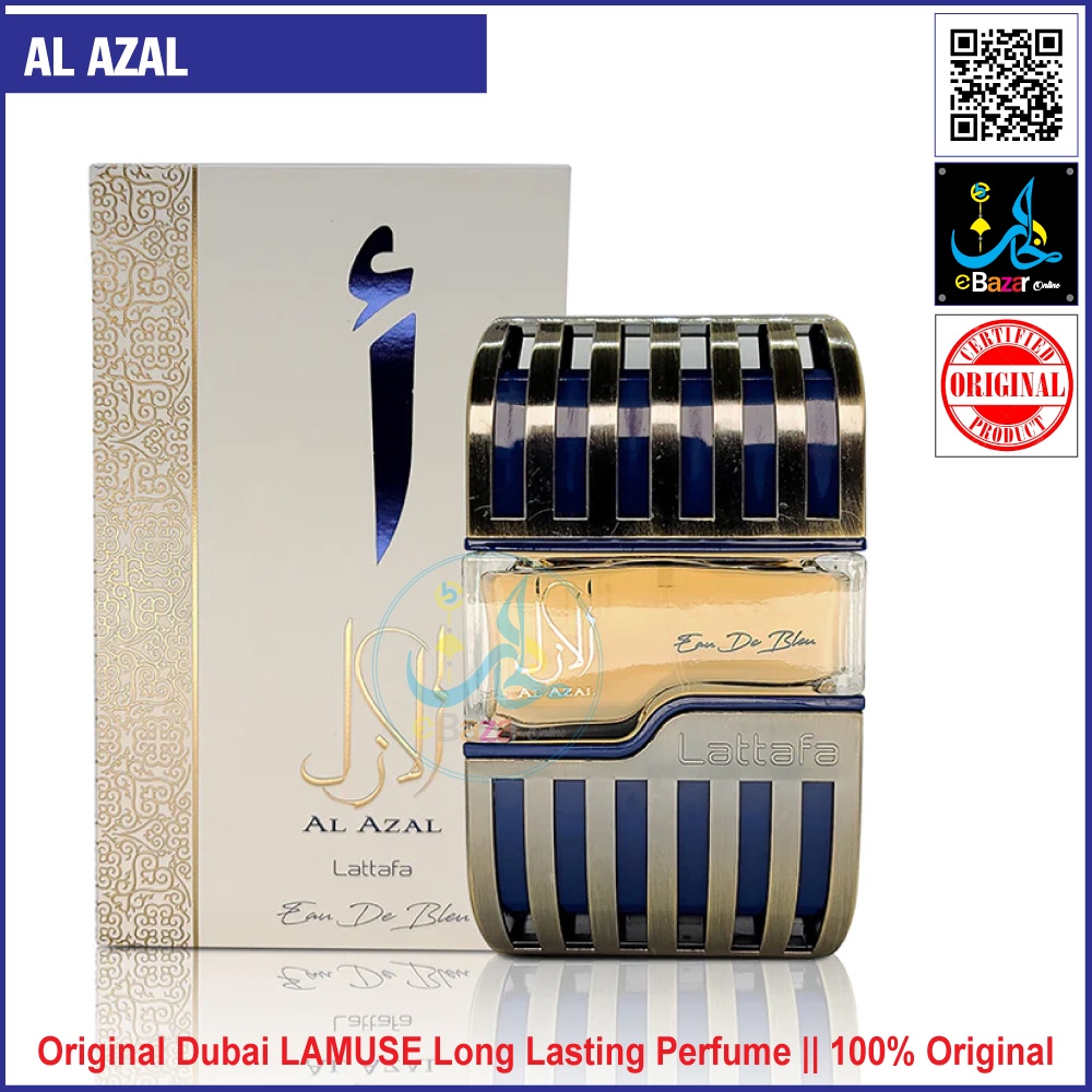 AL AZAL PERFUME FOR MAN AND WOMAN 100 ML EDP LATTAFA ORIGINAL DUBAI ...