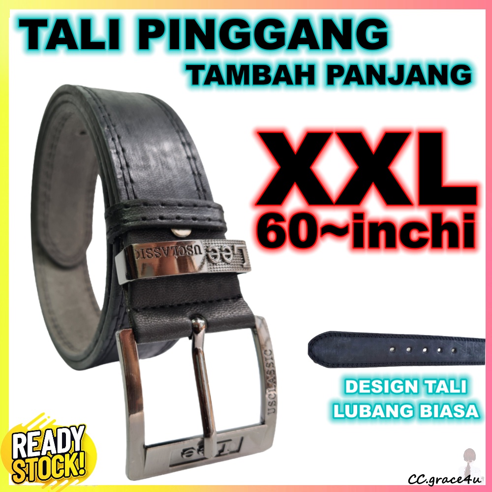 Big Size 2XL/3XL Belt Tali pinggang tambah panjang besar EXTRA LONG ...