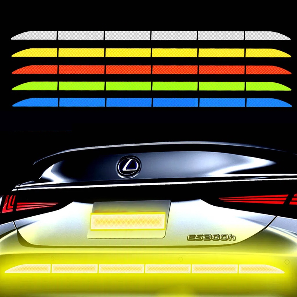 New Car Reflective Strip Tape Luminous Car Bumper Decals Reflective ...