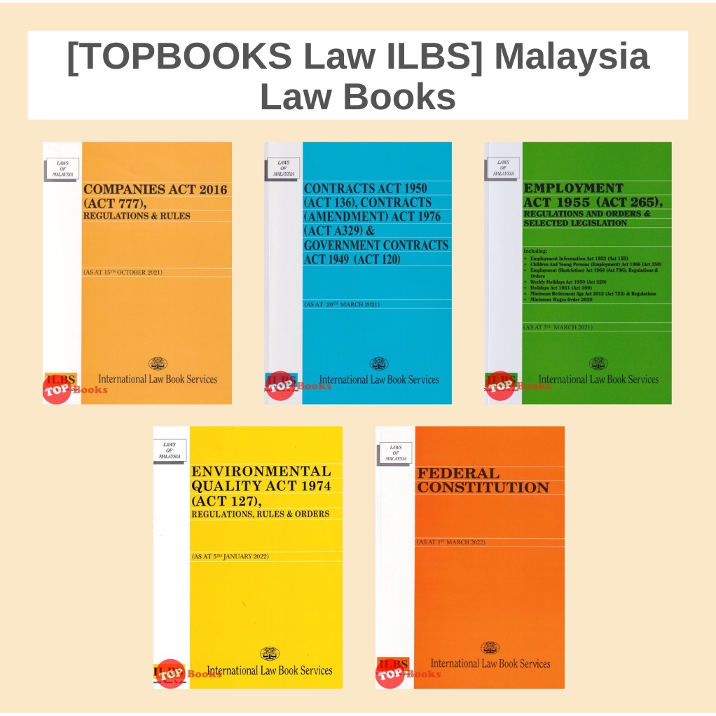 [TOPBOOKS Law ILBS] Malaysia Law Books | Shopee Malaysia