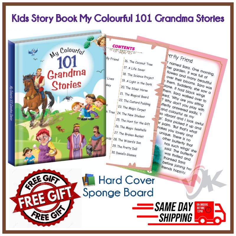 My Colourful 101 Grandma and Grandpa Stories | Young Readers | English ...