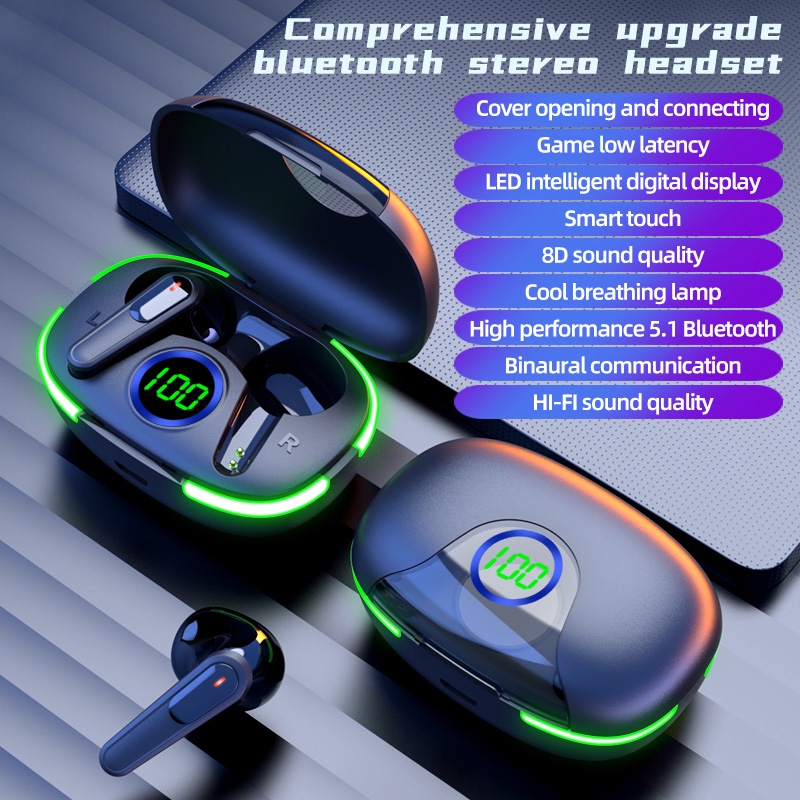 Original PRO80 Earphone Wireless Bluetooth Headphones TWS Sport Earbuds ...