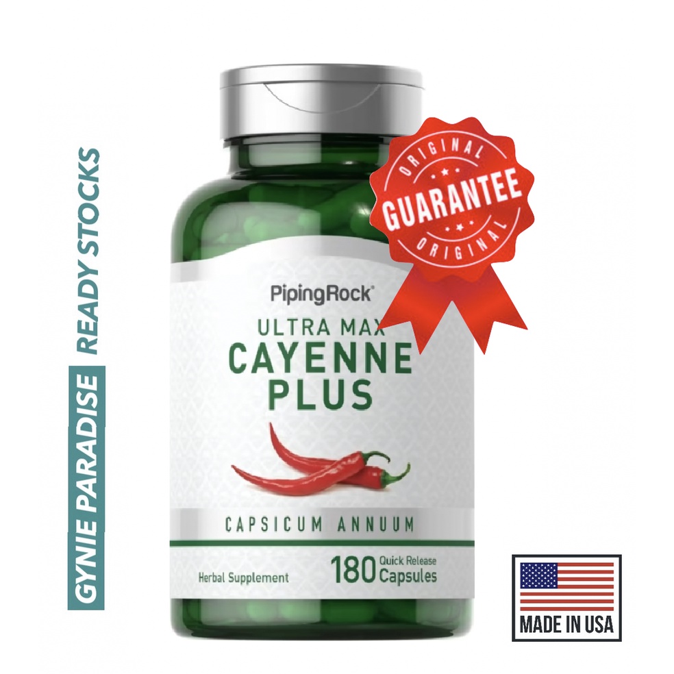 Ultra Max, Cayenne Pepper 450mg with Ginger, Hawthorn 100 / 180 ...