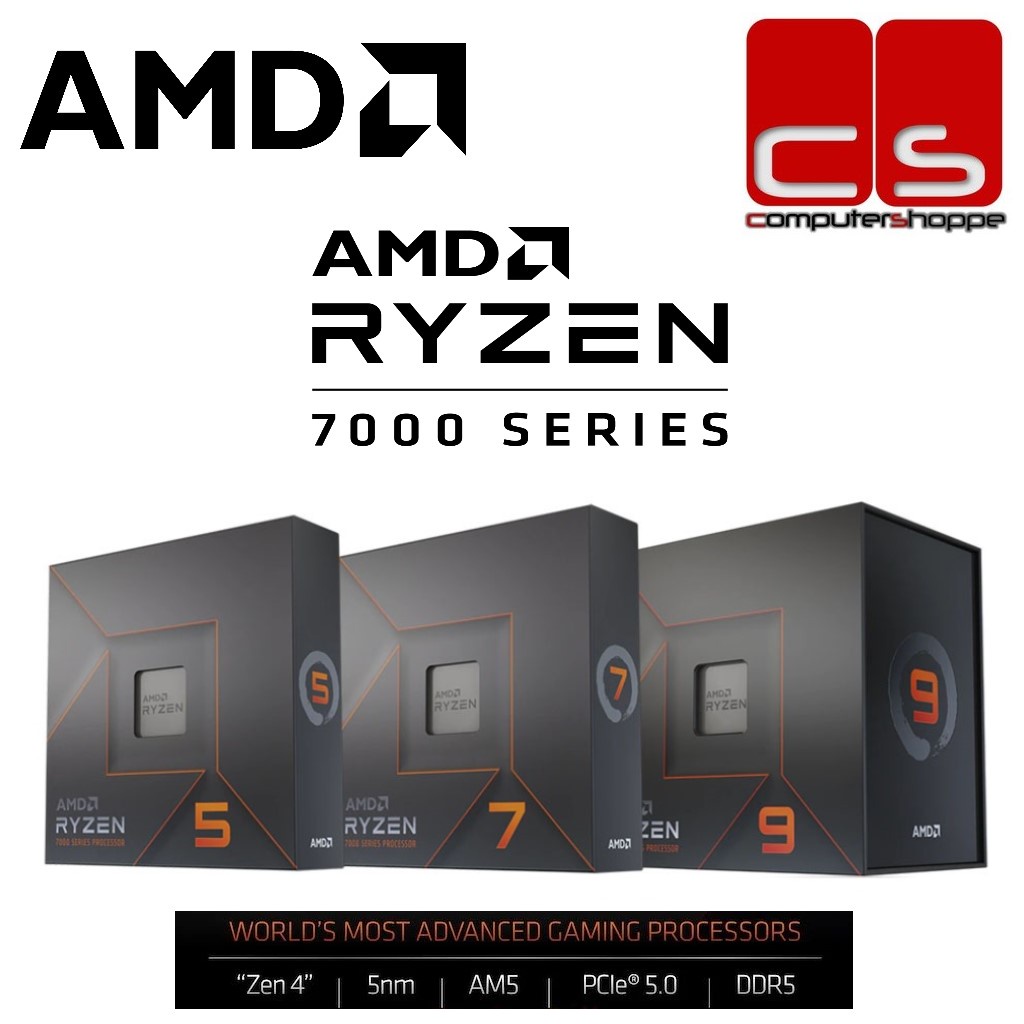 AMD Ryzen 7000 Series Desktop Processors - R5 7600X/R7 7700X/R9 7900X ...