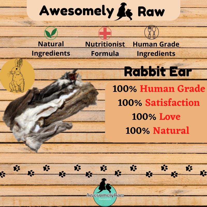 Dehydrated Rabbit Ear Dog Snack Dog Treats Dog Dental Chew 狗磨牙 狗零食 风干兔耳 ...