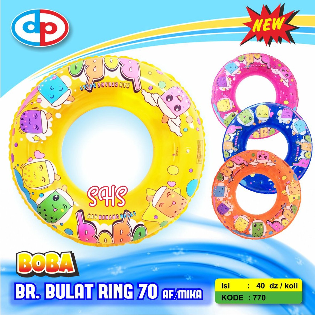Boba 70 ROUND SWIMMING TIRES 1 DOZEN (12 PCS) | Shopee Malaysia