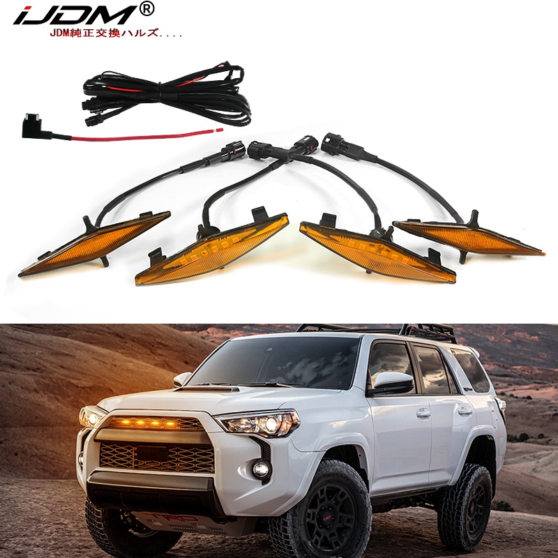 iJDM Amber Front Grille Lighting for Toyota 4Runner TRD Pro Grille 2014 ...