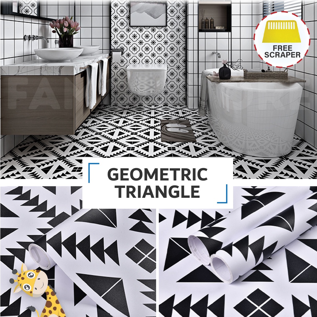 PVC Floor Sticker Waterproof Wallpaper Self Adhesive Kitchen Sticker ...