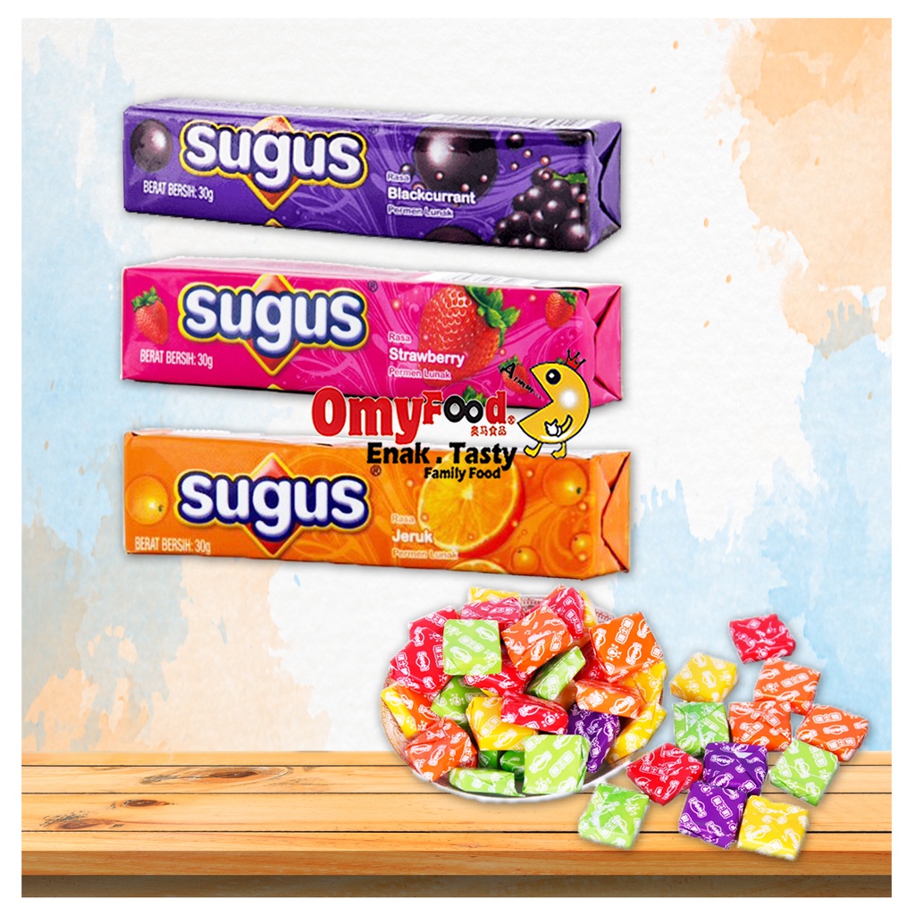 30g Sugus Candy[ Blackcurrant/ Strawberry/ Orange][Omyfood] | Shopee ...