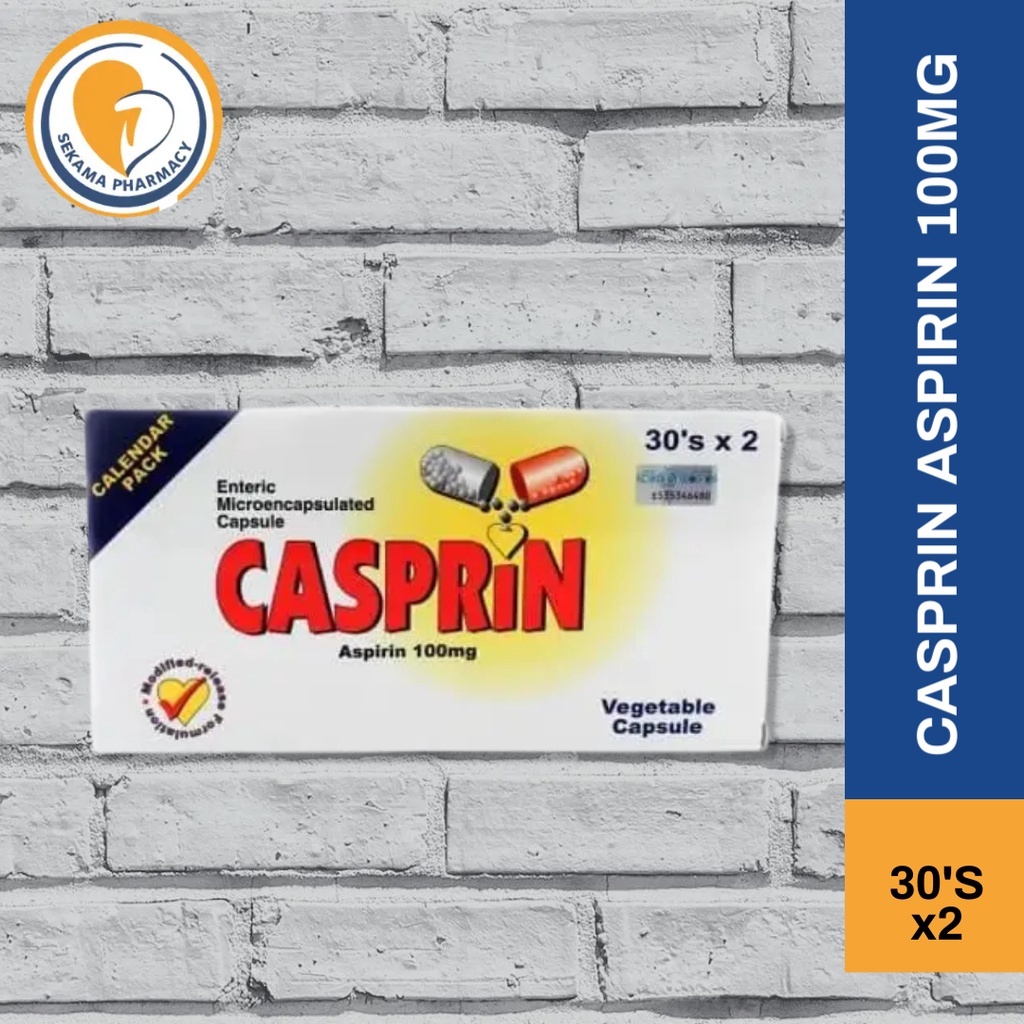 CASPRIN ASPIRIN 100MG 30'S X 2 [EXP: 01/2026] | Shopee Malaysia