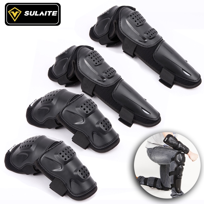 SULAITE Motorcycle Cycling Elbow Knee Pads Guard Protector Protective ...