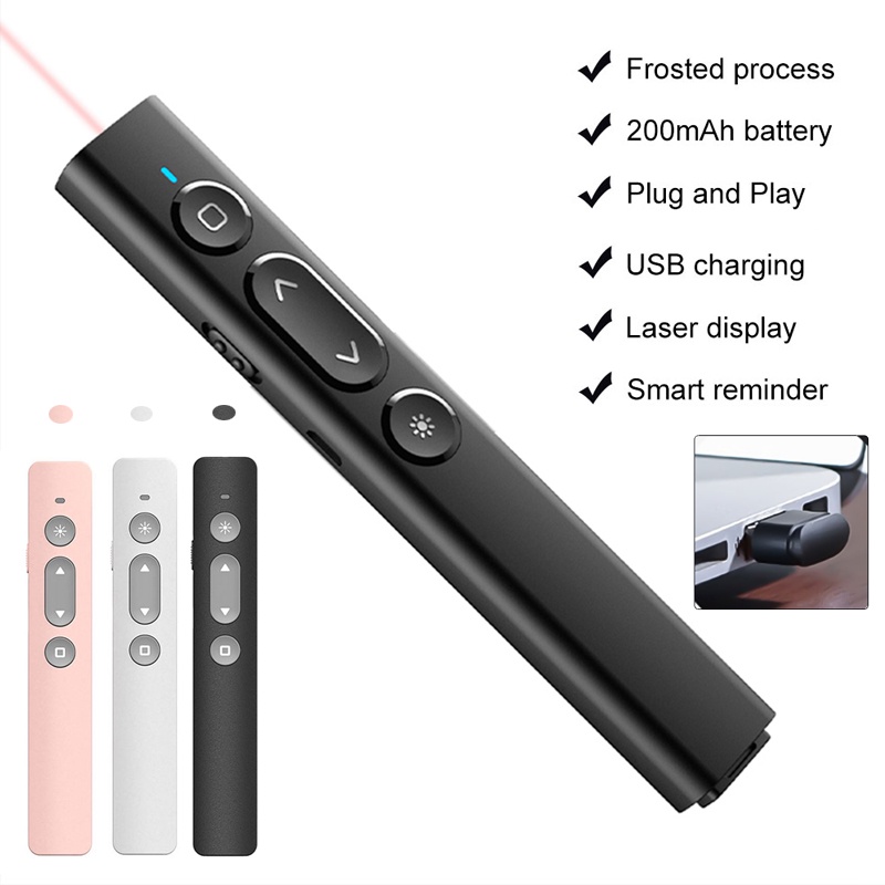 Wireless Laser Pointer 2.4GHz Remote Controller for Mac Win Projector ...
