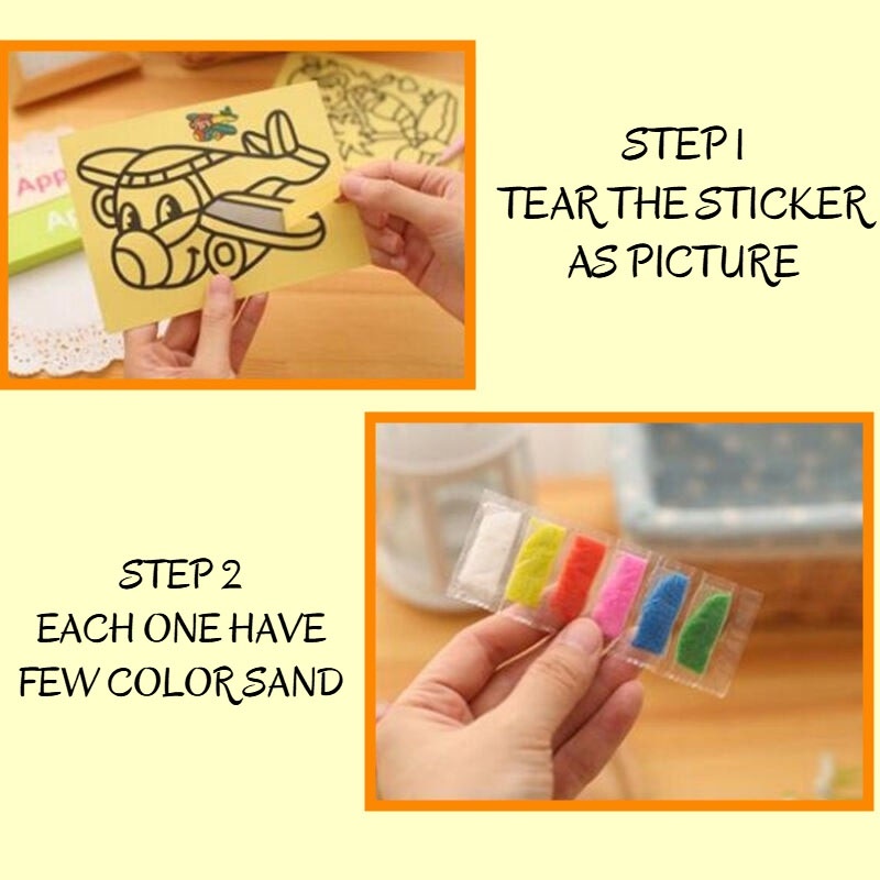 DIY Children Sand Painting Kindergarten Drawing Art Creative Handmade ...