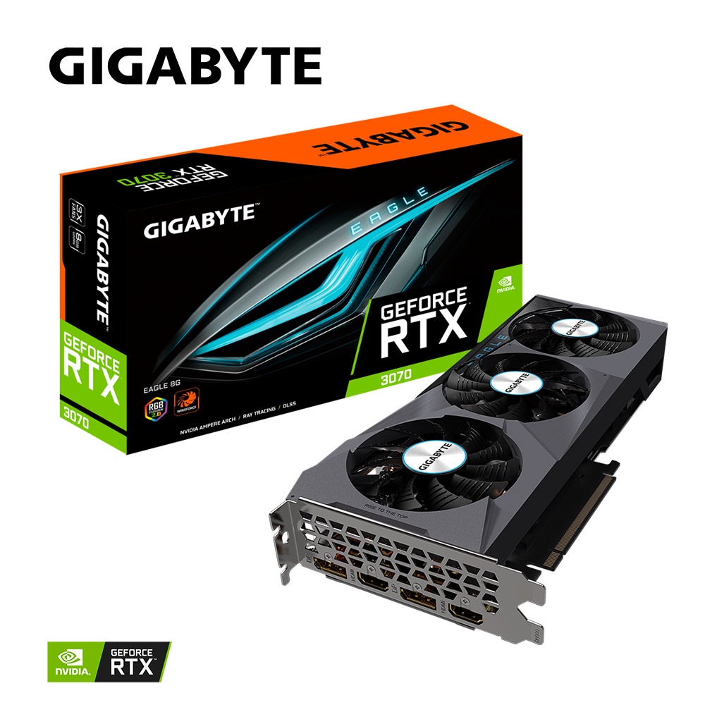 GIGABYTE GeForce EAGLE RTX 3070 8GB GDDR6 Graphic Card ( GV-N3070EAGLE ...