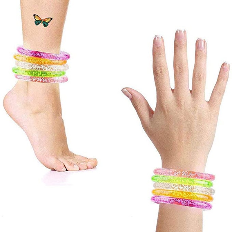 LED Glow Bracelet Light Up Bracelets Glow in The Dark Party Supplies ...
