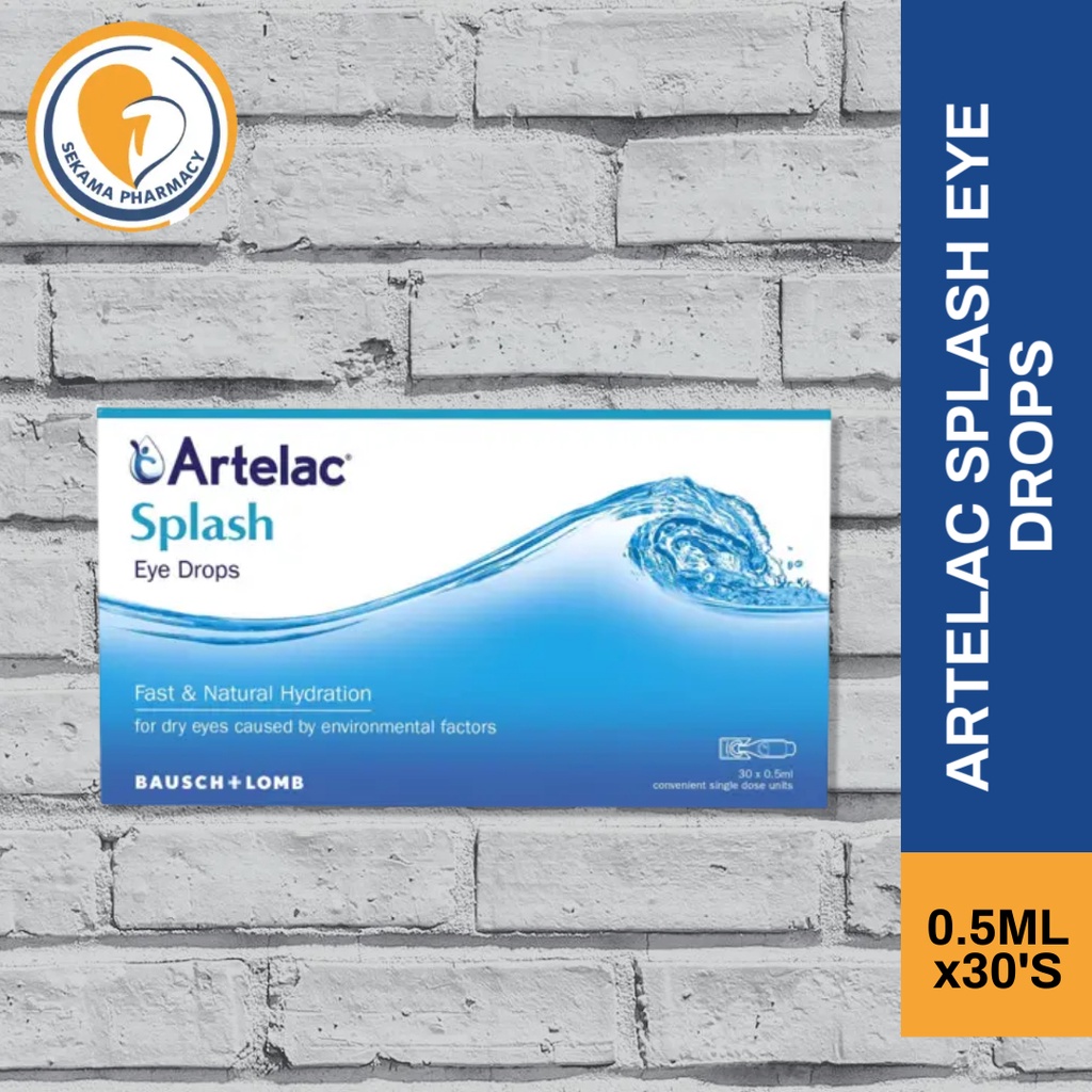 ARTELAC SPLASH EYE DROPS 0.5ML x 30'S [EXP: 02/2028] | Shopee Malaysia