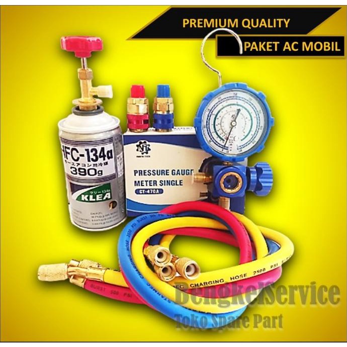 R134a Car Ac Freon Contents Package|Manifold|Can Tap Valve|Quick ...