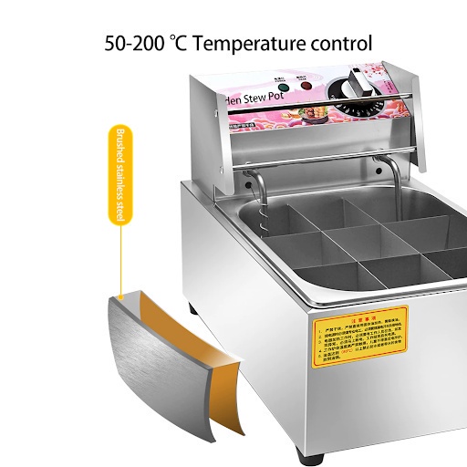 BuyerPick Kitchen Oden Machine Commercial Stall Electric Heating 9 Grid ...