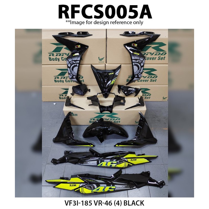 SYM VF3I VF3 LE V1/V2/V3 VR-46/STANDARD/CHROME/GREECE/GP EDITION/HIJAU ...