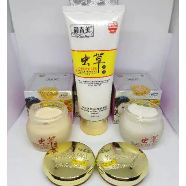 Cordy Yu Chun Mei / Cordyceps day cream + night cream + Face foam ...