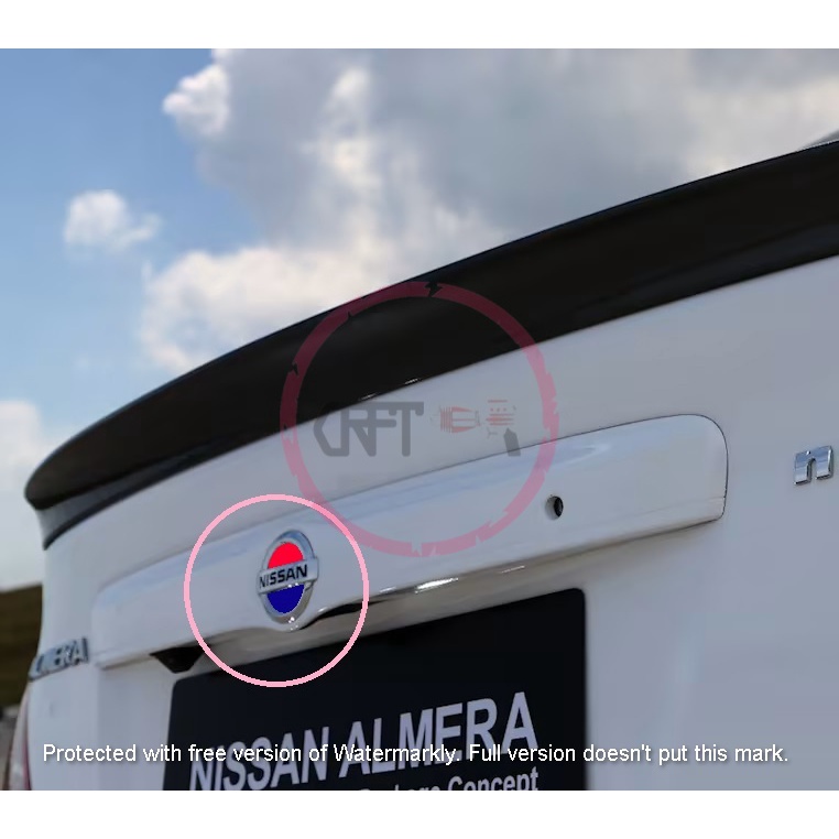 CFS486 Nissan Almera Rear Emblem inner Logo Stiker Sticker Vinyl Decal ...