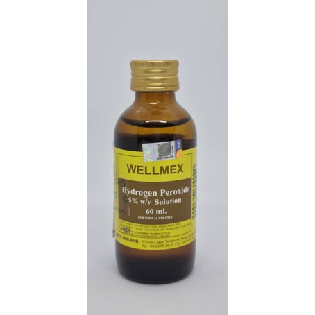 Wellmex Hydrogen Peroxide 6% w/v solution 60ml | Shopee Malaysia