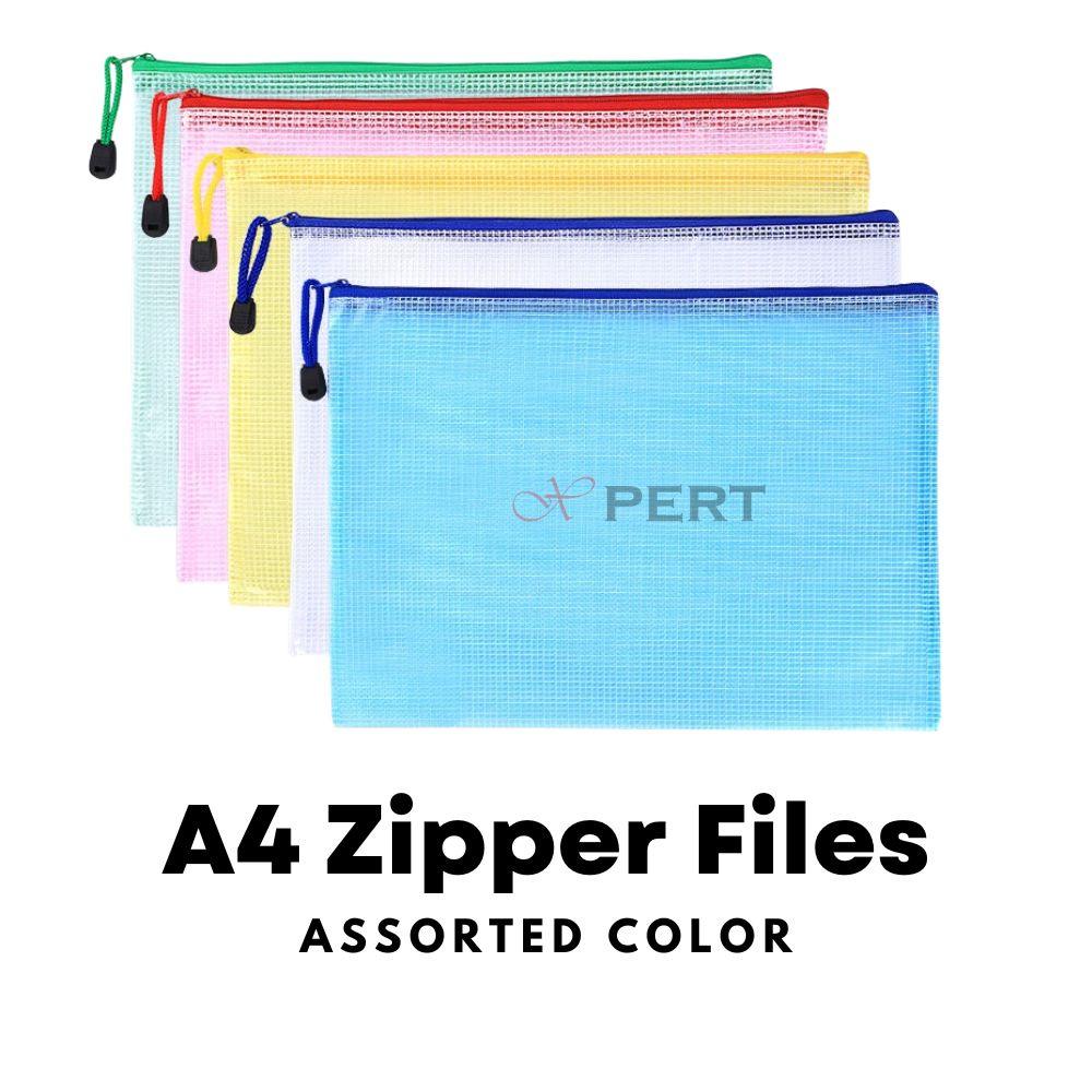 A4 File Folder Document Bag Zip Lock Zipper Bags Waterproof Pocket L ...