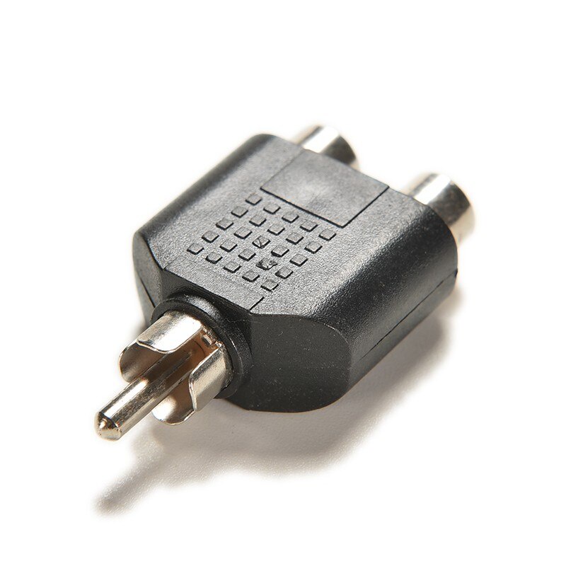 1 RCA Male to 2 RCA Female Splitter Adapter (1 unit ) | Shopee Malaysia