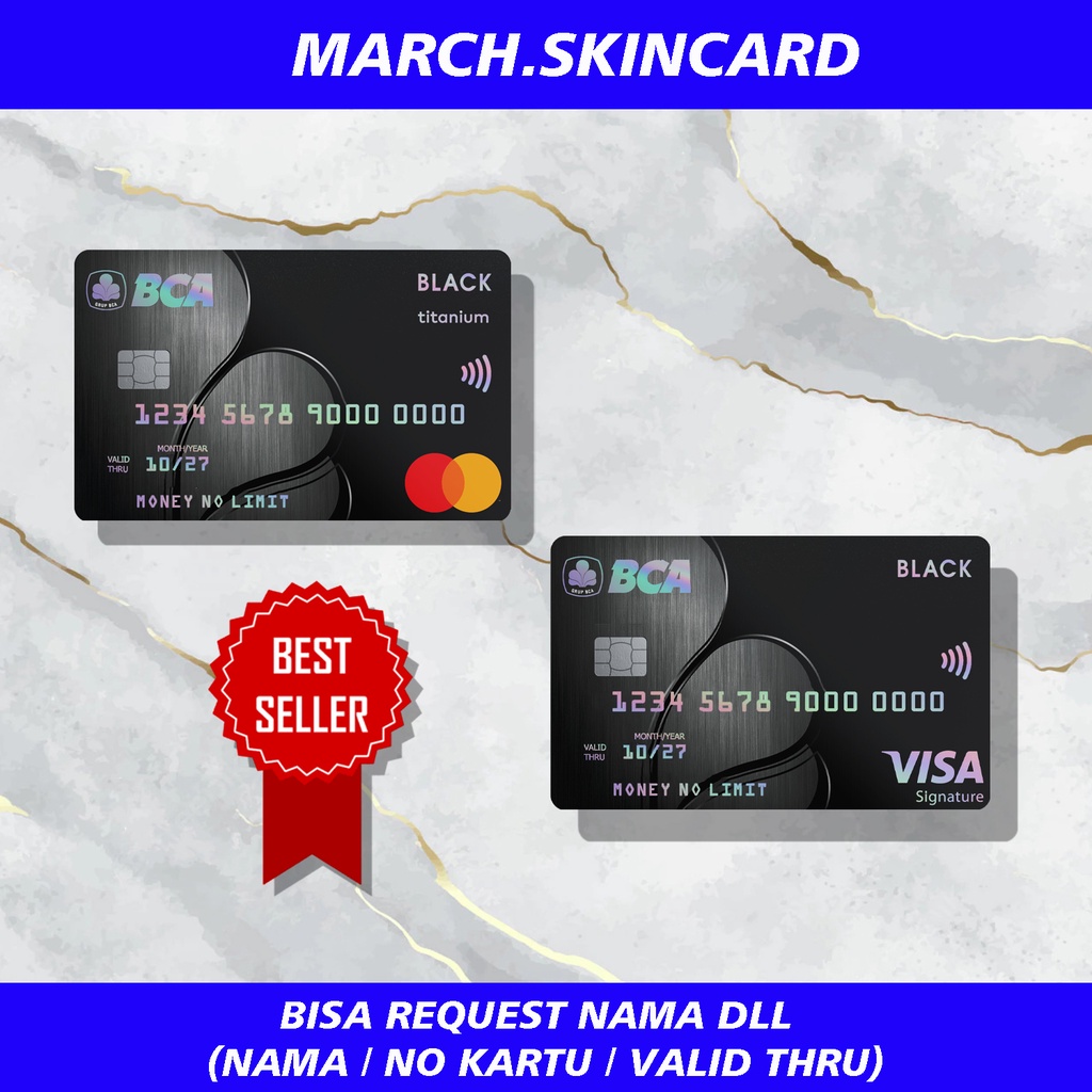 Sticker/sticker BLACK CARD HOLOGRAM PT2 | March Skincard SKIN/SKIN CARD ...