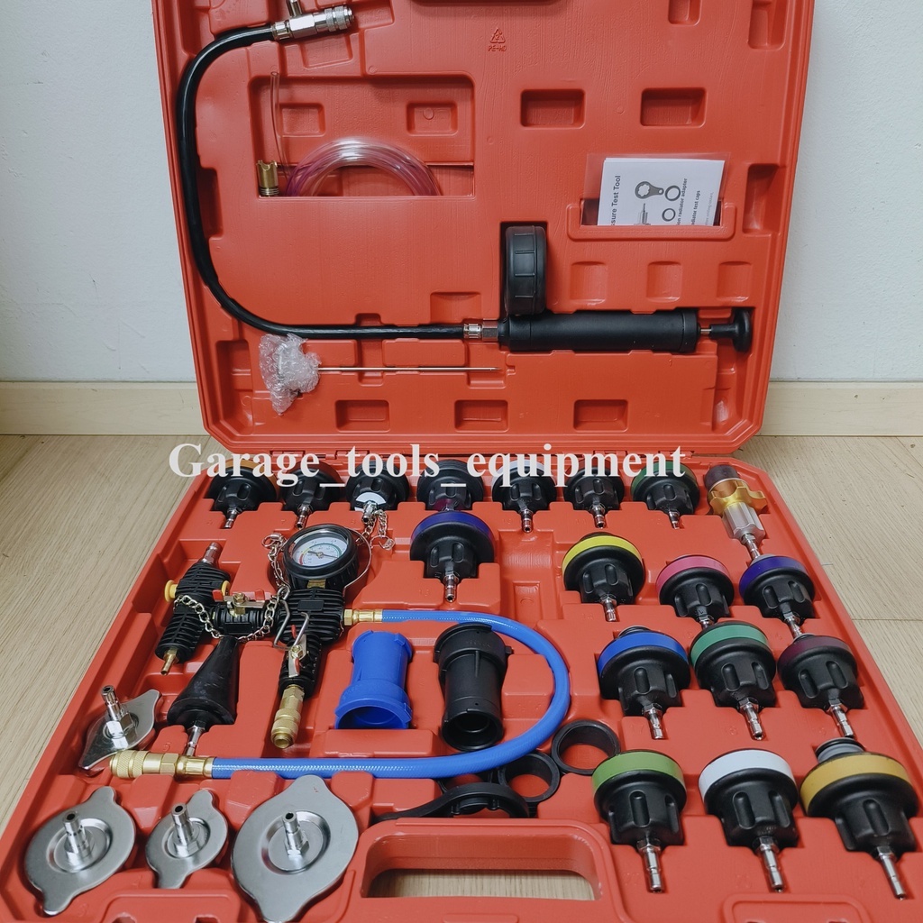 XR 33Pcs Cooling System Leakage Tester &Vacuum-Type Coolant Refilling ...