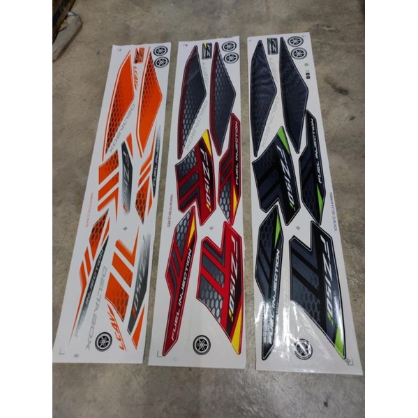 Sticker body stripe cover set (3) yamaha fz150i fz 150i fz150 i | Shopee Malaysia