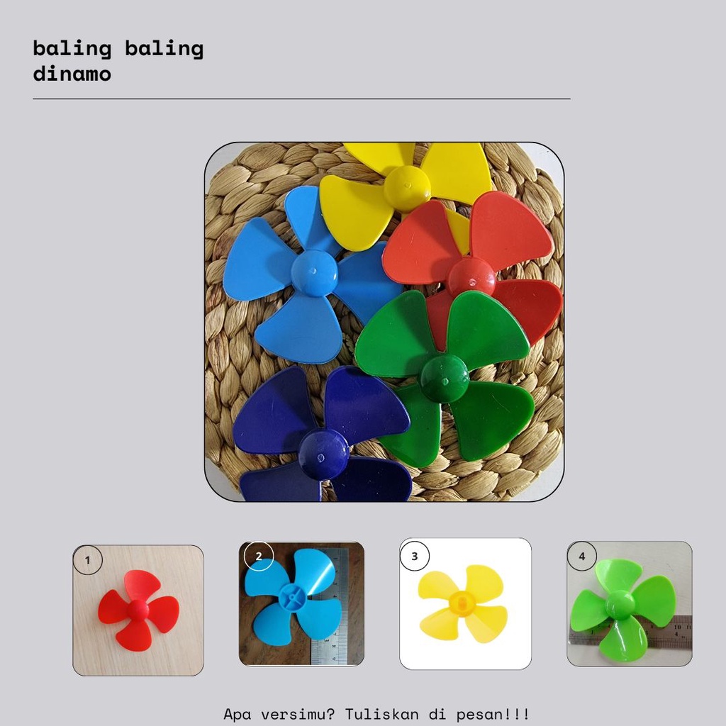 Stromapabelliubayer Propeller kitiran Fan Dynamo Kite DIY Wind Toy ...