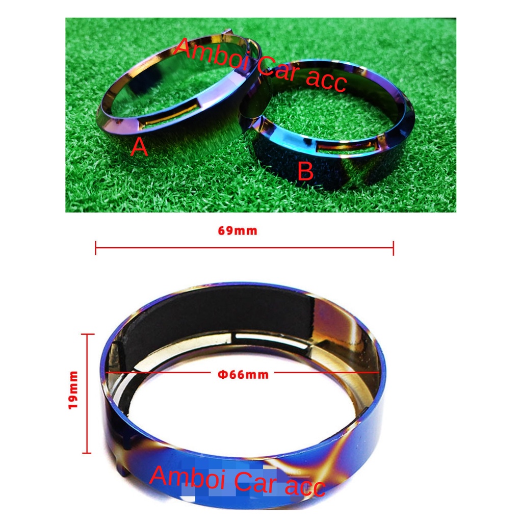 Titanium Defi Meter Ring Cap Defi Titanium Meter Stand / Ring Cover Cap ...