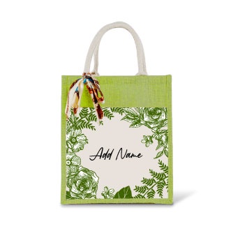 [BAG SULAM NAMA] JUTE BAG SLING TOTE CANVAS BAG MEDIUM SIZE ...