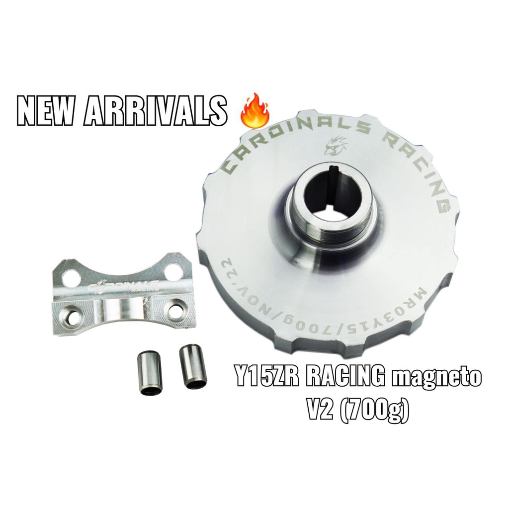 CARDINALS RACING ALUMINUM CNC MAGNETO ( V2 ) Y15 / SNIPER 150 / MX KING 150 *** 350G / 500G ...