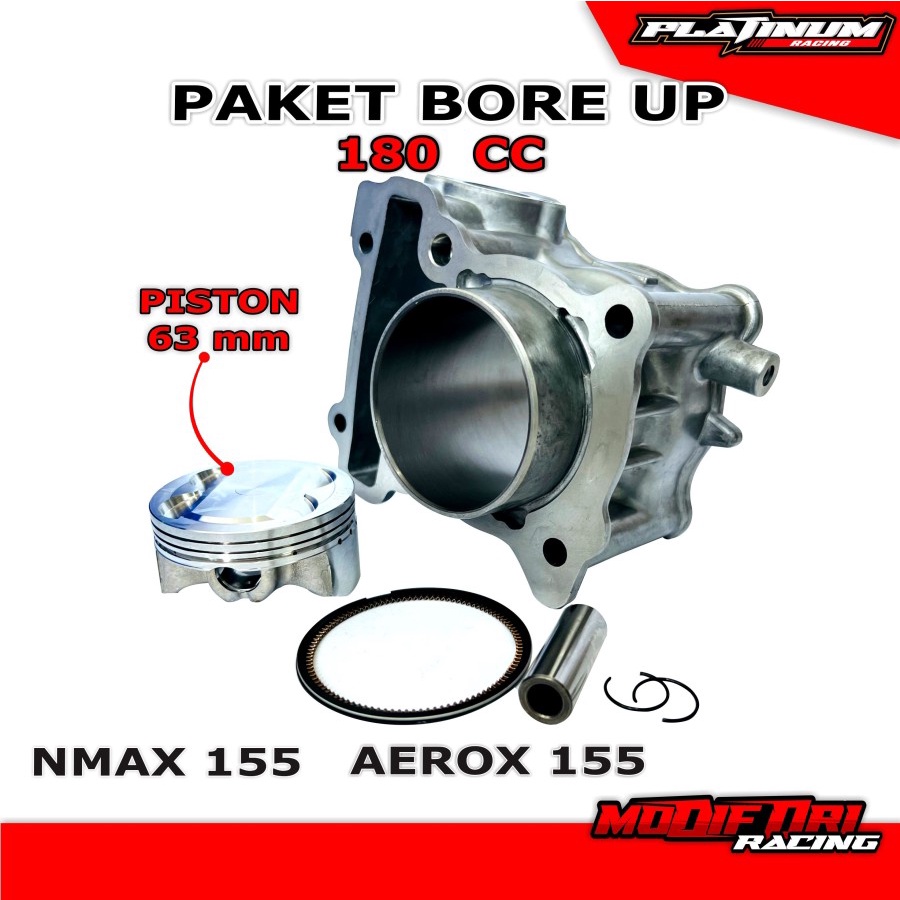 Bore UP Block NMAX 155 - PISTON BORE UP Block AEROX BORE UP PISTON COAK ...