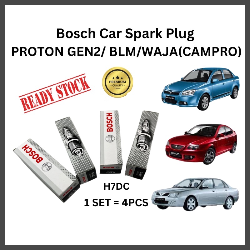 BOSCH Car Spark Plug Proton Saga BLM FLX FL Persona Satria Neo Waja ...