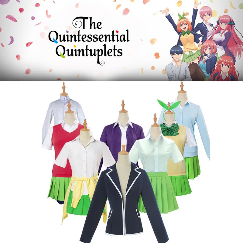 Quintuplets Quintessential The Cosplay Sizes Xs-xxxl Costumes | Shopee ...
